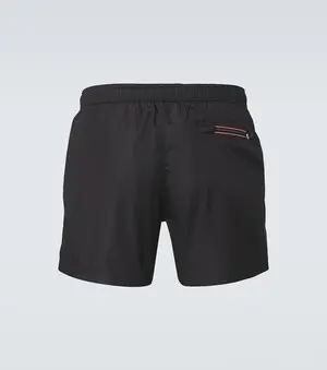 Moncler Logo Swim Trunks - Black