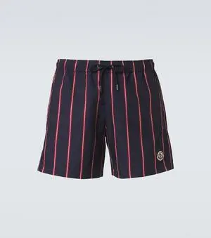Moncler Striped Swim Trunks