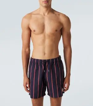Moncler Striped Swim Trunks