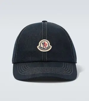 Moncler Logo Baseball Cap - Blue