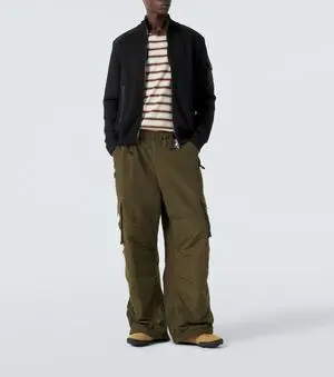 Moncler Tricot Down-paneled Virgin Wool Cardigan
