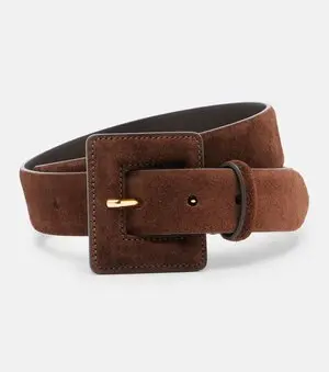 Nour Hammour Soma Suede Belt - Brown