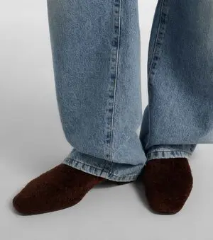 HERBERT LEVINE Soft Touch Shearling Loafers