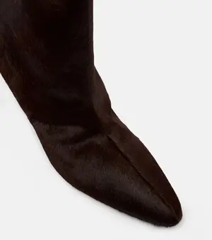 HERBERT LEVINE Silhouette Suede Knee-high Boots