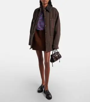 Prada Bonnie Mini Leather Top-handle Bag - Brown