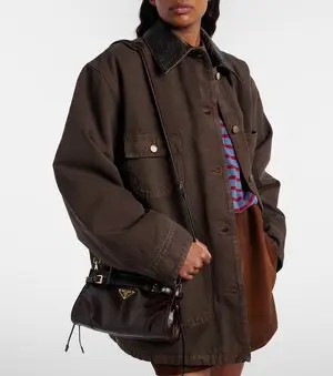 Prada Bonnie Mini Leather Top-handle Bag - Brown