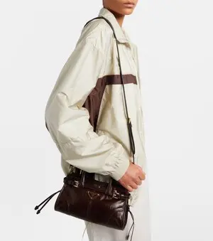 Prada Bonnie Mini Top-handle Bag - Brown