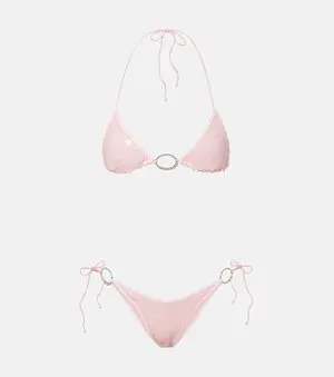 Oseree Sequined Bikini - Pink