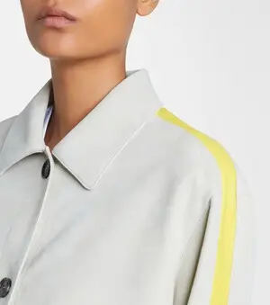 Loewe Leather-trimmed Suede Jacket