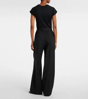Loewe Wool Logo Straight-leg Pants