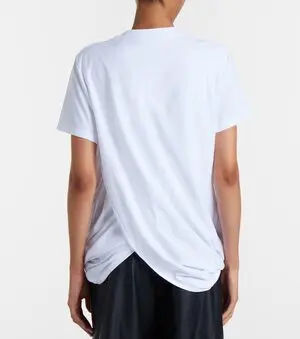Loewe Double L Draped Cotton T-shirt