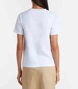 Loewe Logo Cotton-blend Jersey T-shirt - White