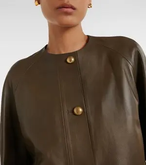 Max Mara Leather Jacket - Brown