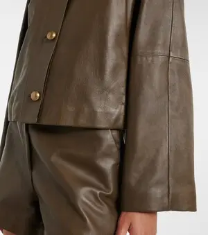 Max Mara Leather Jacket - Brown