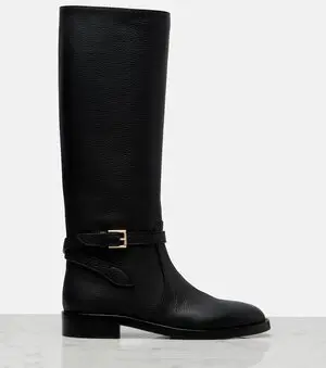 GIANVITO ROSSI Varenne Leather Knee-high Boots - Black