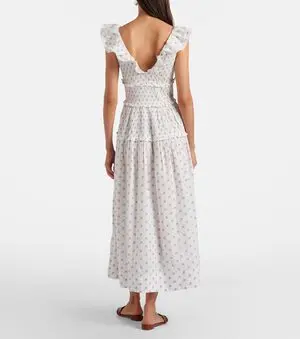 DÔEN Sorina Floral Cotton Midi Dress - Multicoloured