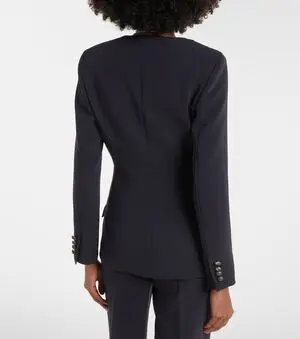 Max Mara Pleated Cady Blazer