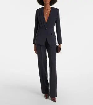 Max Mara Pleated Cady Blazer