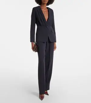 Max Mara Pleated Cady Straight-leg Pants