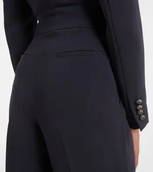 Max Mara Pleated Cady Straight-leg Pants
