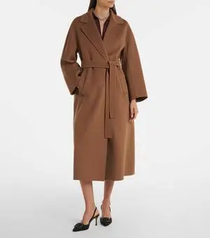 Max Mara Virgin Wool Wrap Coat