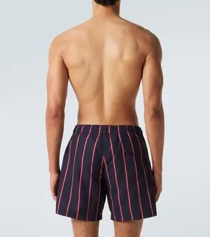 Moncler Striped Swim Trunks