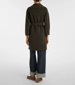 Max Mara Virgin Wool Wrap Coat