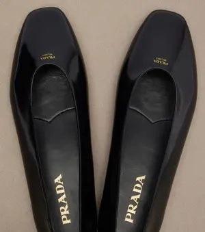 Prada Calf Leather Ballet Flats