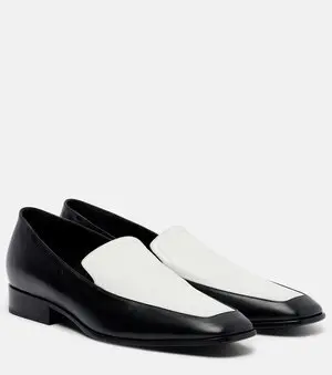 HERBERT LEVINE Leather Loafers - Black