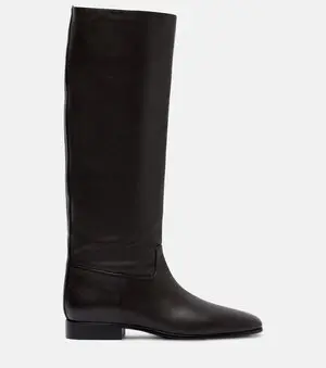 HERBERT LEVINE Knee-high Leather Boots