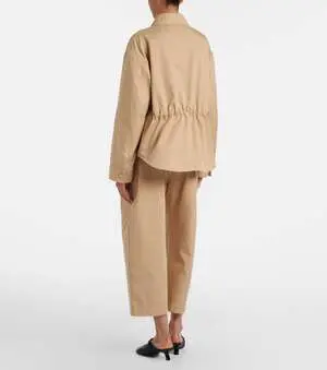 Loewe Cotton Cropped Barrel-leg Trousers