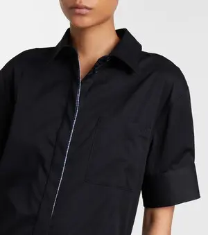 Loewe Deconstructed Gabardine Shirt Dress - Black