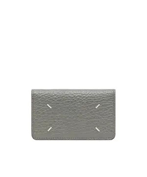 MAISON MARGIELA Leather Cardholder - Gray