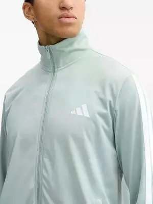 Adidas Sport Jacket With Striped Detail And Logo