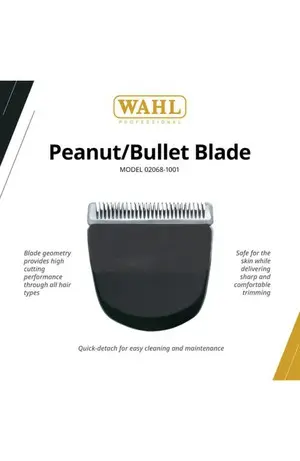 WAHL PROFESSIONAL Peanut Clipper/trimmer Snap-on Bladeprofessional-quality Blade For Peanuts - Black