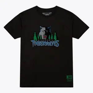 Mitchell & Ness Minnesota Timberwolves Hardwood Classics Arch T-shirt - Black