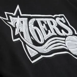 Mitchell & Ness Philadelphia 76ers Chrome Logo Hoodie By