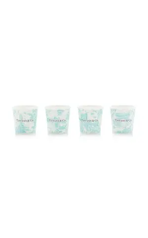 Tiffany & Co. Exclusive Set-of-four China Espresso Cups - Blue