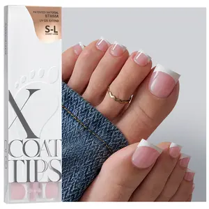 BTARTBOXNAILS Soft Gel Toe Nail Tips Xcoattips® Toe Nail Sharp Square