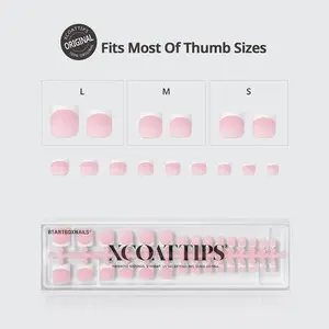 BTARTBOXNAILS Soft Gel Toe Nail Tips Xcoattips® Toe Nail - Sharp Square