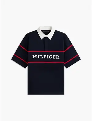 Tommy Hilfiger Relaxed Fit Hilfiger Logo Rugby Polo