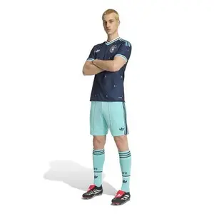Adidas Germany National Team 2026 Away Replica Shorts By - Turquoise