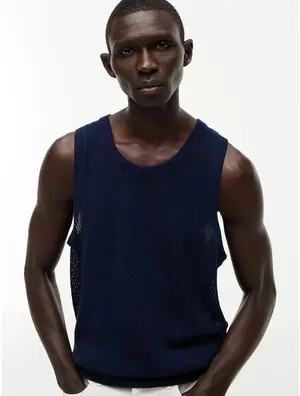 Tommy Hilfiger Relaxed Fit Knit Tank Top