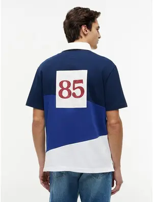 Tommy Hilfiger Nautical Colorblock Jersey Rugby Polo