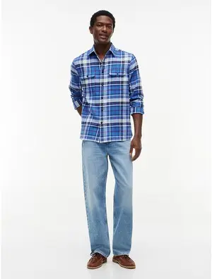 Tommy Hilfiger Classic Fit Plaid Brushed Shirt