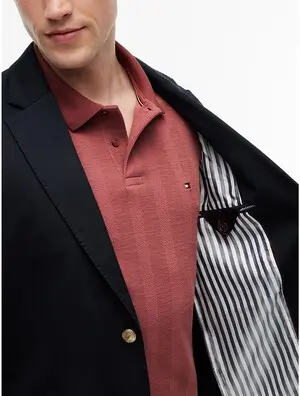 Tommy Hilfiger Crest Logo Stretch-cotton Club Blazer