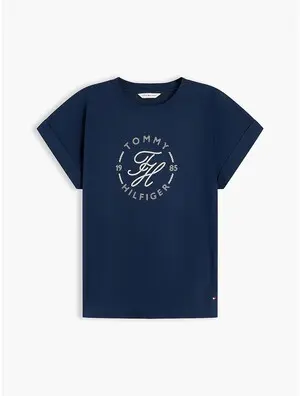 Tommy Hilfiger Nautical Script Monogram Cuffed T-shirt