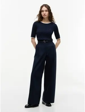 Tommy Hilfiger Cable Knit Boatneck Sweater
