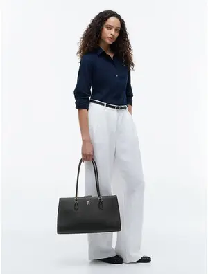 Tommy Hilfiger Monogram Satchel Bag