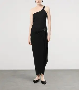 TOM FORD Crepe Jersey Midi Wrap Skirt